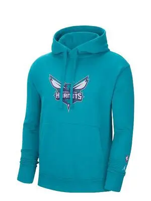 JORDAN Nba Charlotte Hornets Essential Fleece Pullover Hoodie - Teal