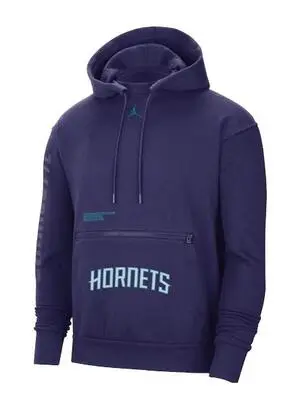 JORDAN Nba Charlotte Hornets Courtside Loose Fit Hoodie - Purple