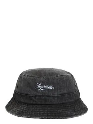Supreme Coated Denim Crusher Hat - Black
