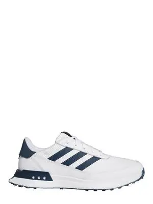 Adidas S2G Spikeless Leather 24 Golf Cloud White/collegiate Navy Blue/silver Metallic