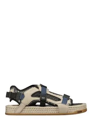 Dior Atlas Sandal - Beige/black/navy Blue