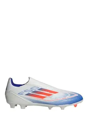 Adidas F50 League Laceless Firm Ground Cleats - Cloud White/solar Red/lucid Blue