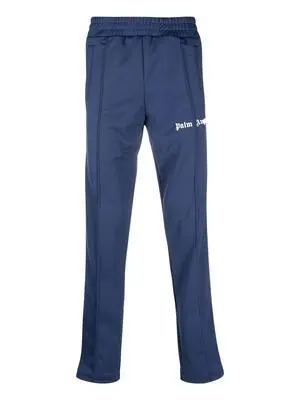Palm Angels Side Stripe Track Pants Navy Blue/white