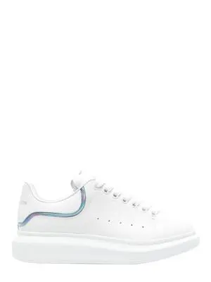 Alexander McQueen Oversized Iridescent Stripe Sneakers - White/multicolour