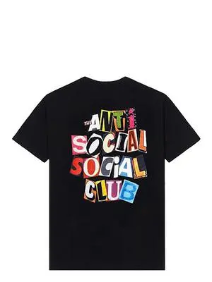 ANTI SOCIAL SOCIAL CLUB Torn Pages Of Our Story Tee Shirt - Black