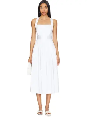 KARINA GRIMALDI Valentina Midi Dress - White