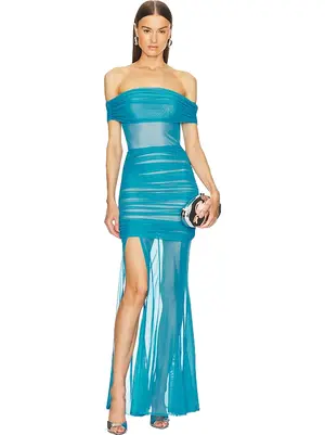 MICHAEL COSTELLO X Heidi Gown - Ocean Blue