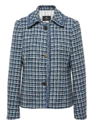 Etro Cotton-blend Tweed Jacket - Multicoloured