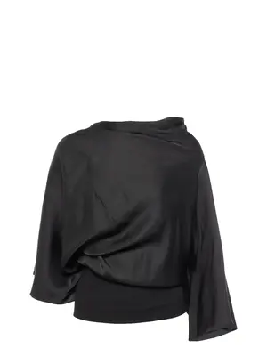 Rick Owens Cylinder Draped Top - Black