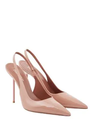 Paris Texas Lidia 105 Patent Leather Slingback Mule - Pink