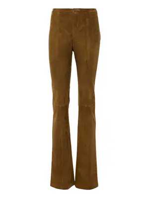 Stouls Kam 24 Suede Flared Pants - Brown