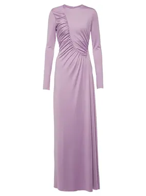 Victoria Beckham Ruched Gown - Pink