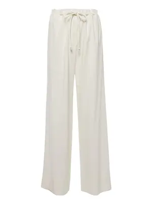 Proenza Schouler Linen-blend Wide-leg Pants - White