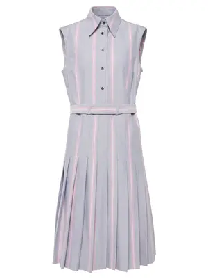 Thom Browne Cotton Midi Shirt Dress - White