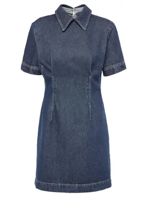 Sportmax Douglas Denim Shirt Dress - Blue