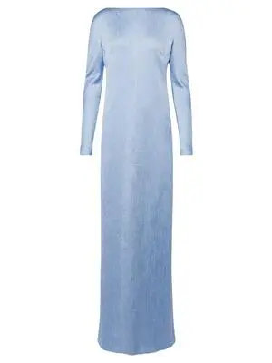 EMILIA WICKSTEAD Uriela Plissé Gown - Blue