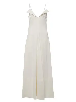 Proenza Schouler Ruby Linen-blend Midi Dress - White