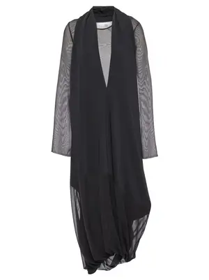 MAISON MARGIELA Draped Midi Dress - Black
