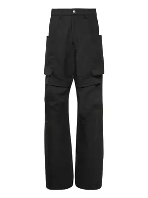 Rick Owens Rick Owens Stefan Wool Cargo Pants Black