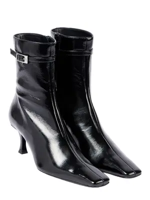 Proenza Schouler 60 Leather Ankle Boots - Black