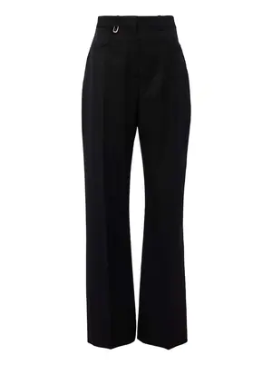 Jacquemus Le Pantalon Sauge Wool Flared Pants - Black