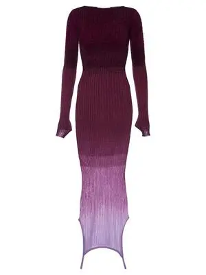 Attico Colorblocked Midi Dress - Purple