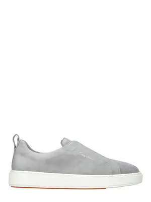 Santoni Santoni Clean Icon Suede Slip-On Sneakers Grey