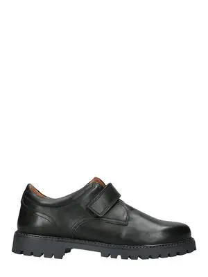 PAPOUELLI Leather School Shoes - Black