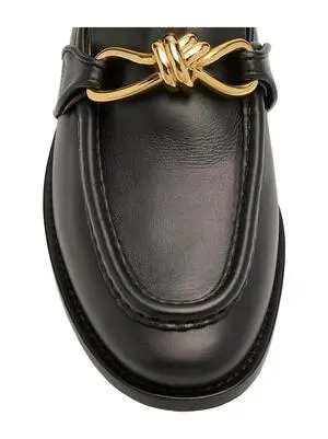 Bottega Veneta Astaire Knot Loafers - Black