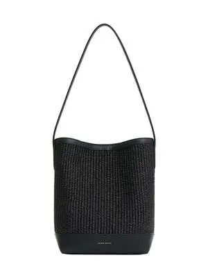 MANSUR GAVRIEL Mini Everyday Cabas - Black Raffia