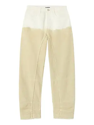 JIL SANDER Two-tone Wide-leg Jeans - Neutrals