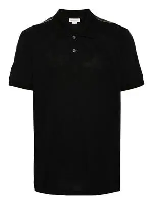 ALEXANDER MCQUEEN Logo-Tape Cotton Polo Shirt