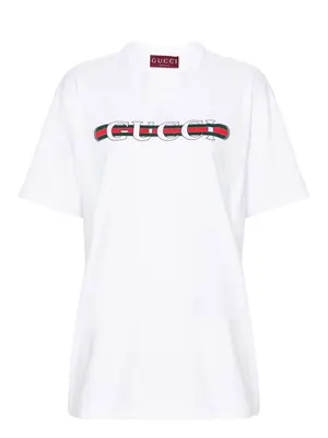 Gucci Logo-print Cotton T-shirt - White