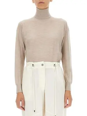 TOM FORD Turtleneck Top Beige