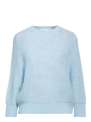 Peserico Knitted Metallic Sweater - Blue