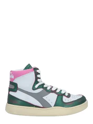 DIADORA HERITAGE Leather High-top Sneakers - Green