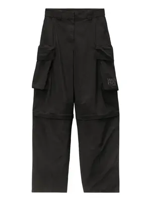 Alexander Wang Panelled Wide-leg Cargo Trousers - Black