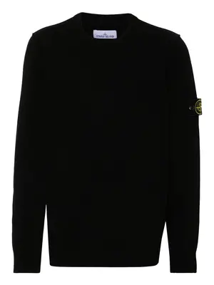 Stone Island Compass Badge Jumper - Black