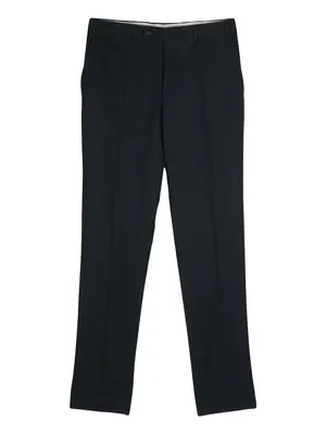 Canali Wool Tailored Trousers - Blue