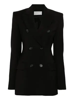 Sportmax Adamo Double-Breasted Blazer Black
