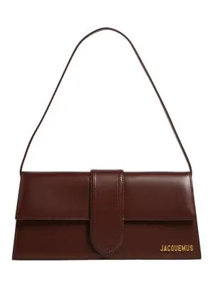 Jacquemus Long Le Bambino Leather Shoulder Bag - Brown