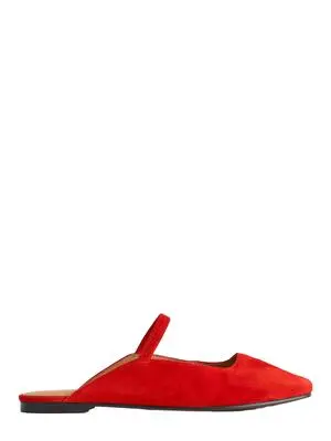 Madewell Greta Suede Ballet Mule - Bandana Red