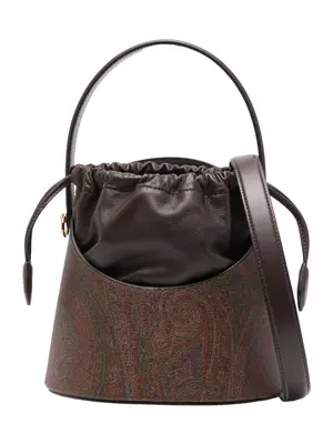 Etro Saturno Paisley Print Tote Bag - Brown