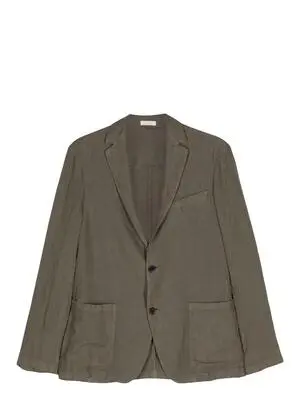 Altea Single-breasted Linen Blazer - Green