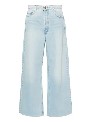 FRAME FRAME Le Low Bappy Wide-Leg Jeans Blue