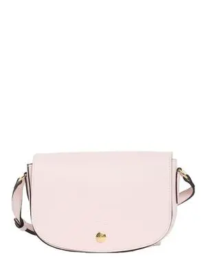 Longchamp Pure Leather Crossbody Bag - Ballet