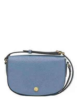 Longchamp Pure Leather Crossbody Bag - Slate