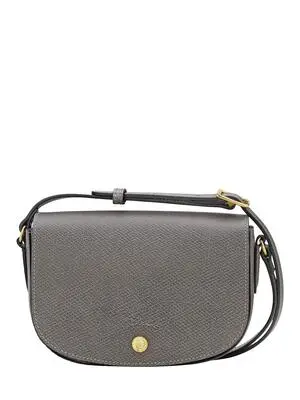 Longchamp Pure Leather Crossbody Bag - Turtledove