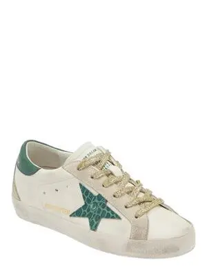 GOLDEN GOOSE Super-star Sneaker - White/dark Green