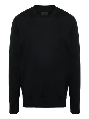 Givenchy Crew-neck Fine-knit Jumper - Blue